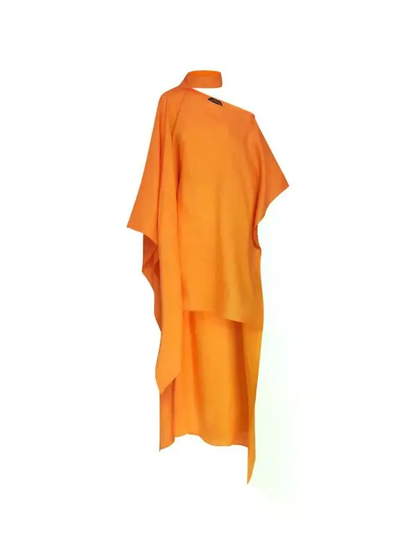 TALLER MARMO Columbia Asymmetric Dress - Orange