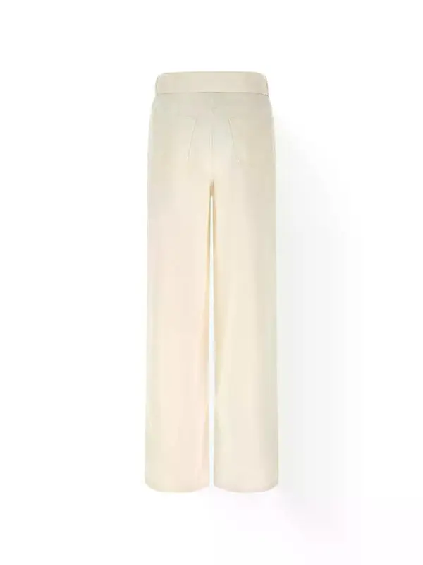 TWINSET Belted Wide-leg Jeans - Neutrals