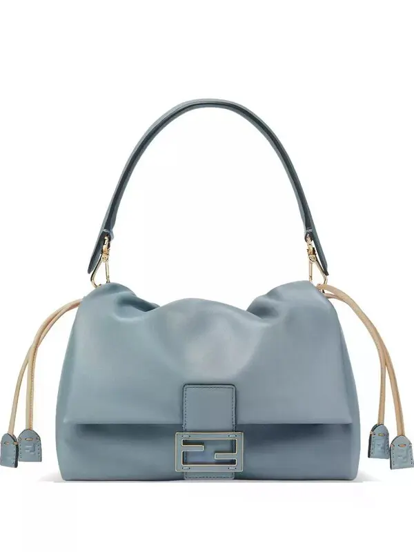 Fendi Mamma Baguette Drawstring Shoulder Bag - Blue