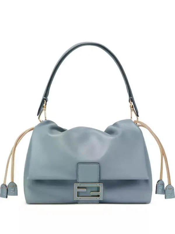 Fendi Mamma Baguette Drawstring Shoulder Bag - Blue