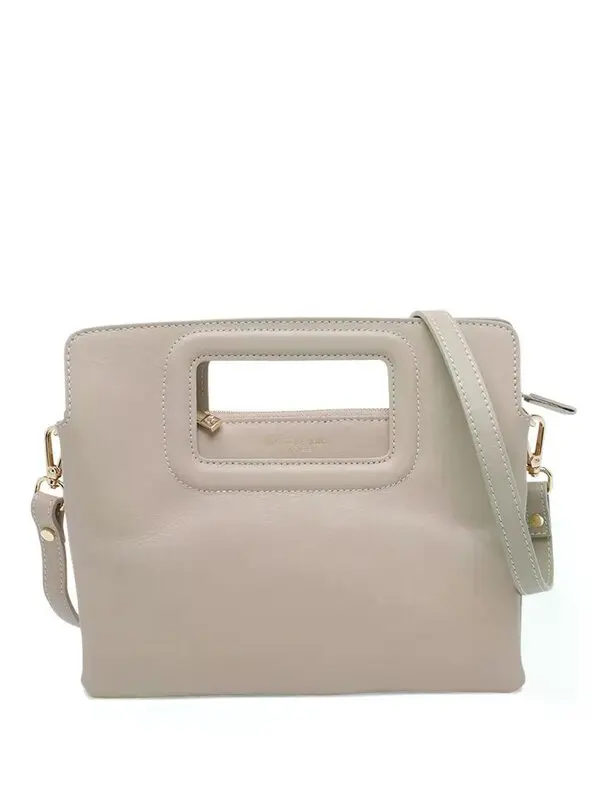 MY BEST BAG FIRENZE Cut-out Leather Clutch Bag - Neutrals