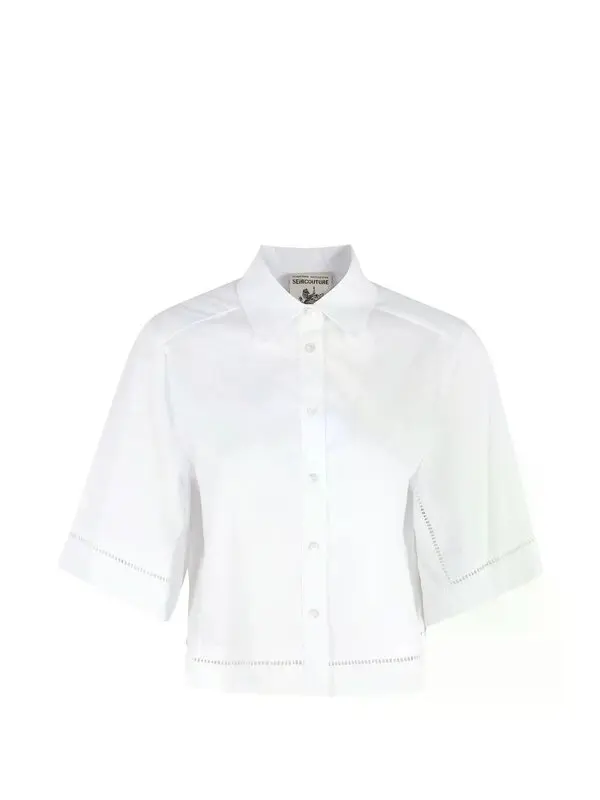 SEMICOUTURE Madelaine Embroidered Shirt - White