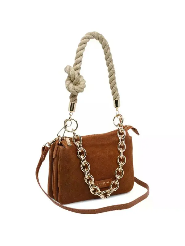 MY BEST BAG FIRENZE Rope-handle Shoulder Bag - Brown