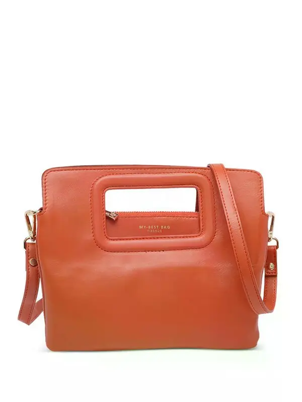 MY BEST BAG FIRENZE Cutout Leather Clutch - Orange