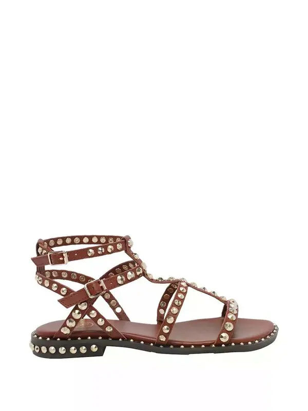 Ash Stud-embellished Sandals - Brown