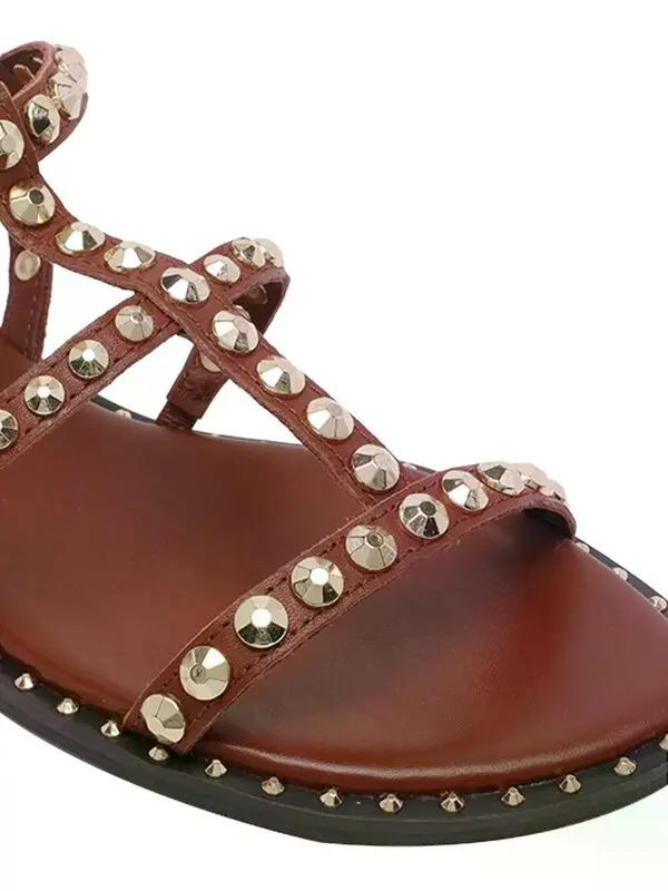 Ash Stud-embellished Sandals - Brown