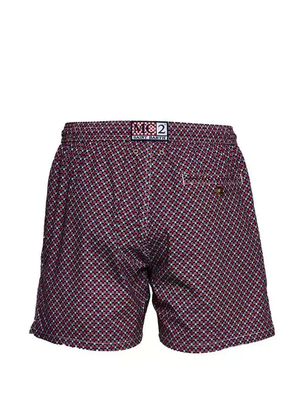 MC2 SAINT BARTH Starfish-print Swim Shorts - Blue