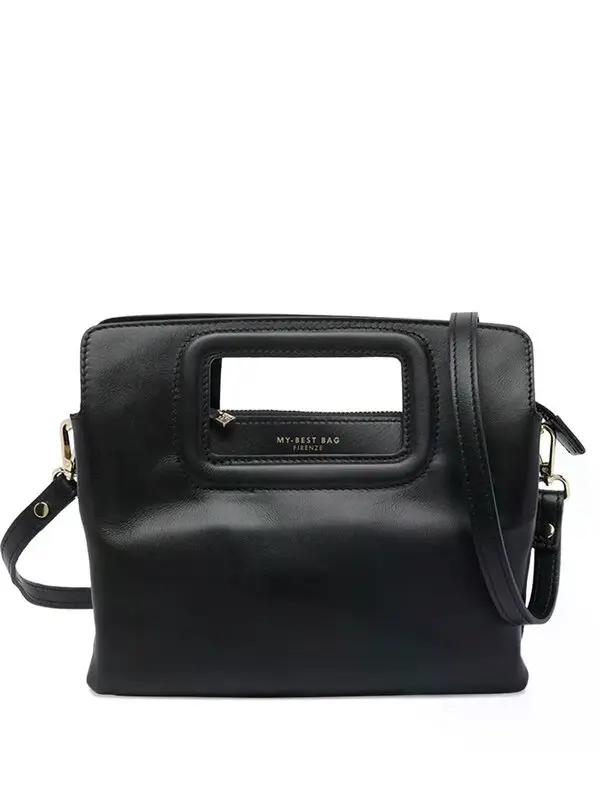 MY BEST BAG FIRENZE Cut-out Leather Clutch Bag - Black