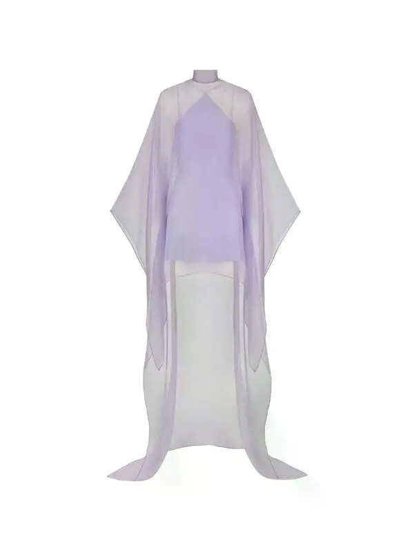 TALLER MARMO Denver Sheer-panelled Dress - Purple