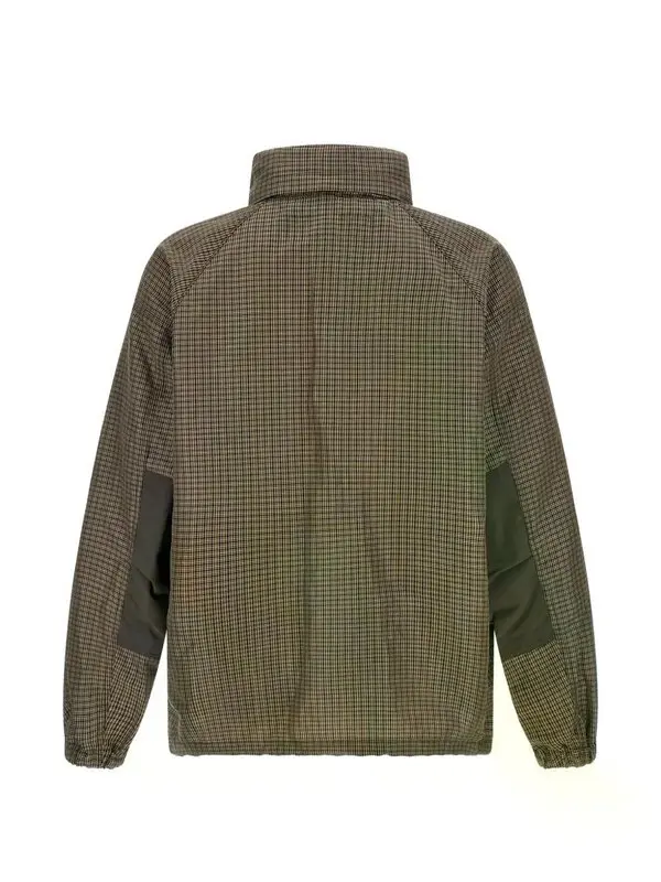 Comme Des Garçons Check-pattern Zip-up Jacket - Neutrals