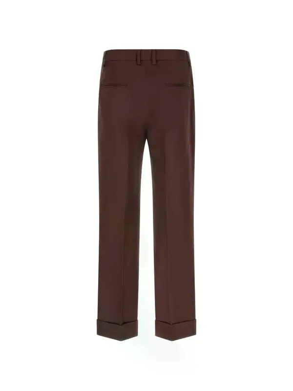 Alberto Biani Pressed-crease Trousers - Brown