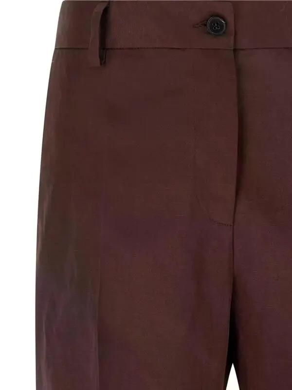 Alberto Biani Pressed-crease Trousers - Brown