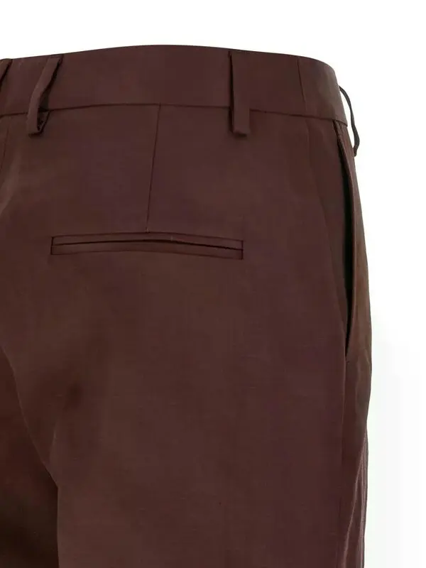 Alberto Biani Pressed-crease Trousers - Brown