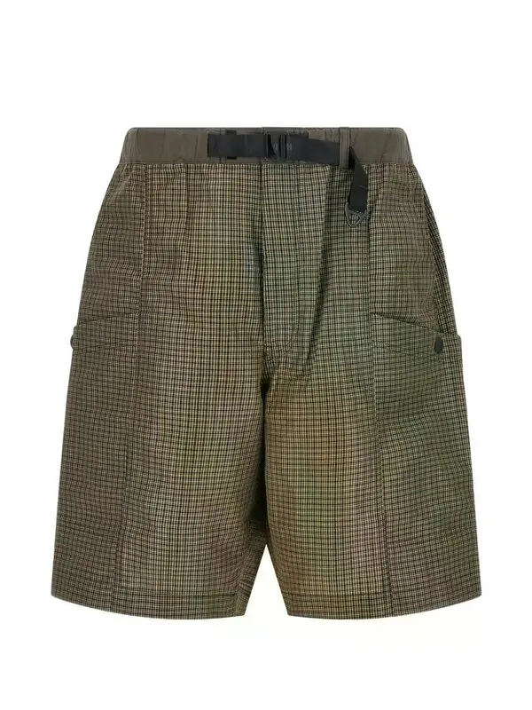 Comme Des Garçons Vichy Micro-check Bermuda Shorts - Neutrals