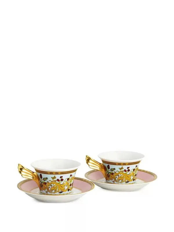 Versace Le Jardin De Barocco Tea Cups - White
