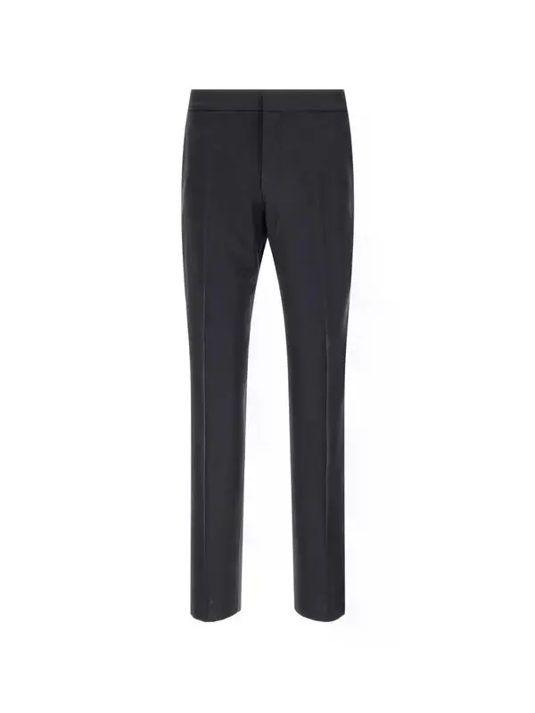 Zegna Drawstring-waist Linen Trousers - Grey