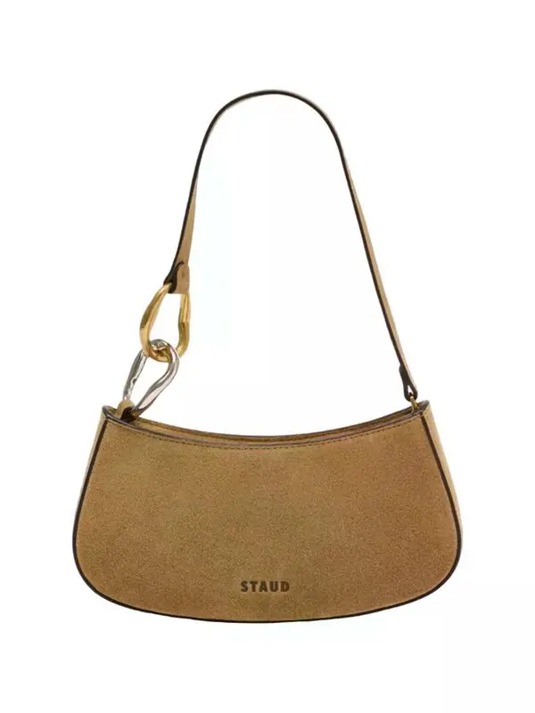 Staud Ollie Ring-detail Shoulder Bag - Neutrals