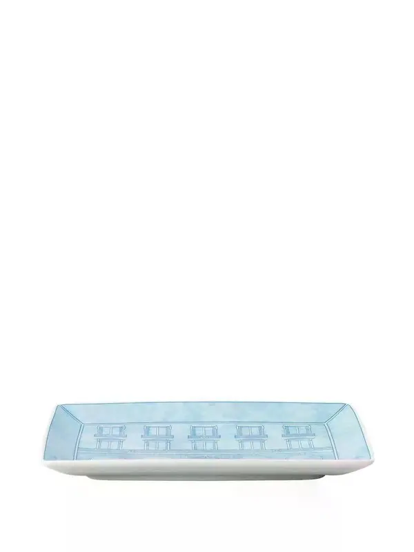 Versace Palazzo Architectural-print Rectangular Plate