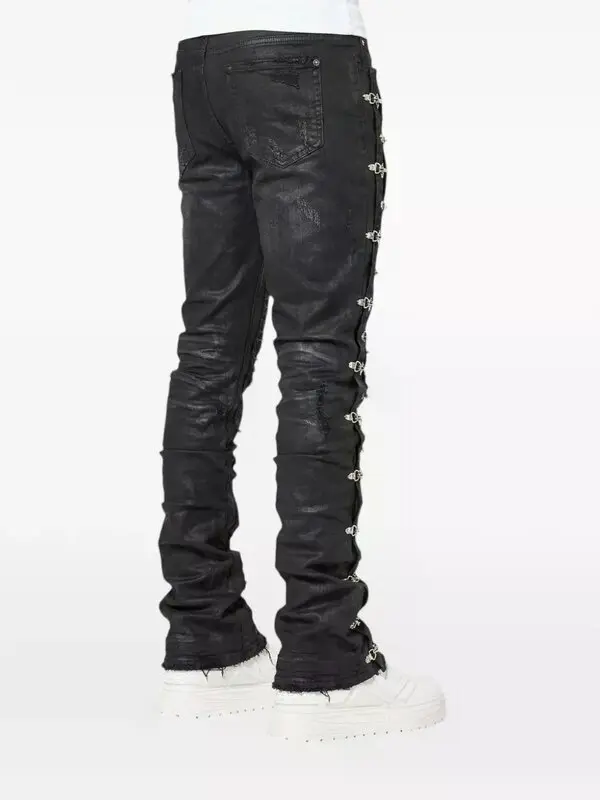 GUAPI Aviation Clasp Jeans - Black