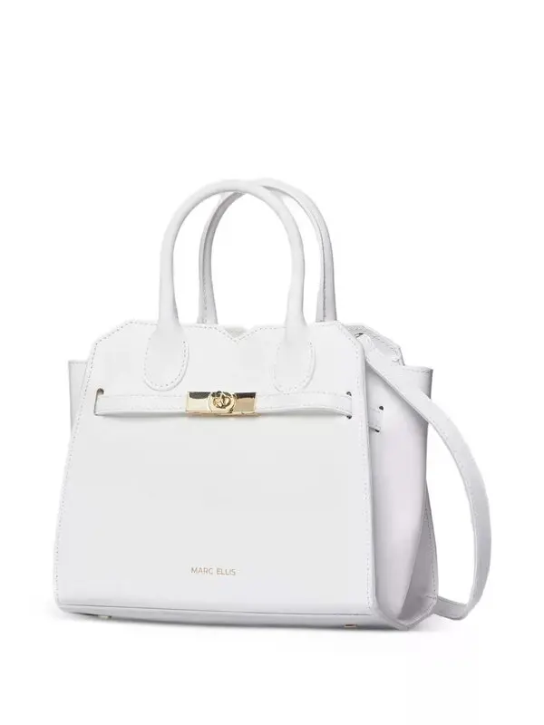 MARC ELLIS Antilia Twist-lock Tote Bag - White