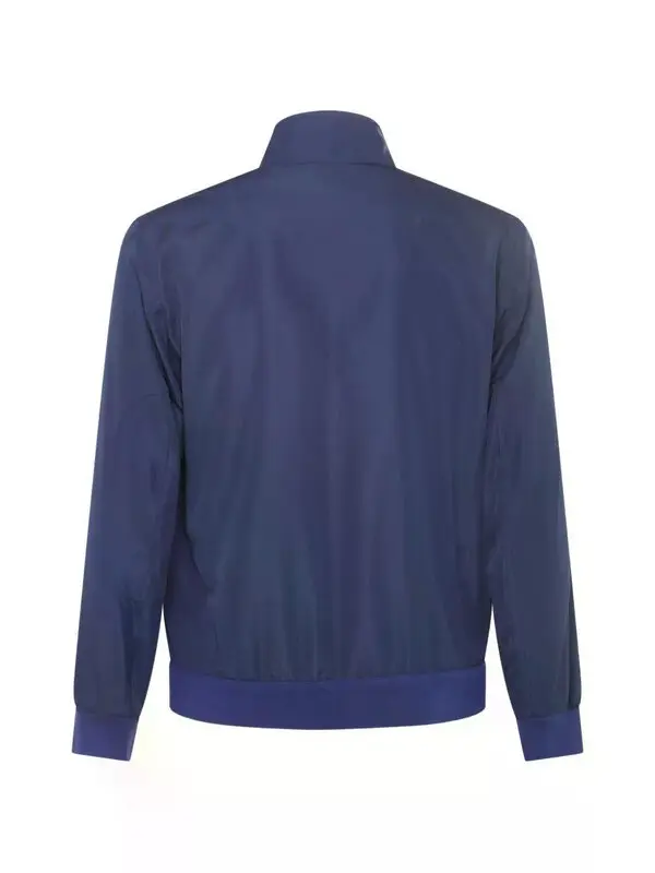 Kiton High-neck Jacket With Ribbed Trim
