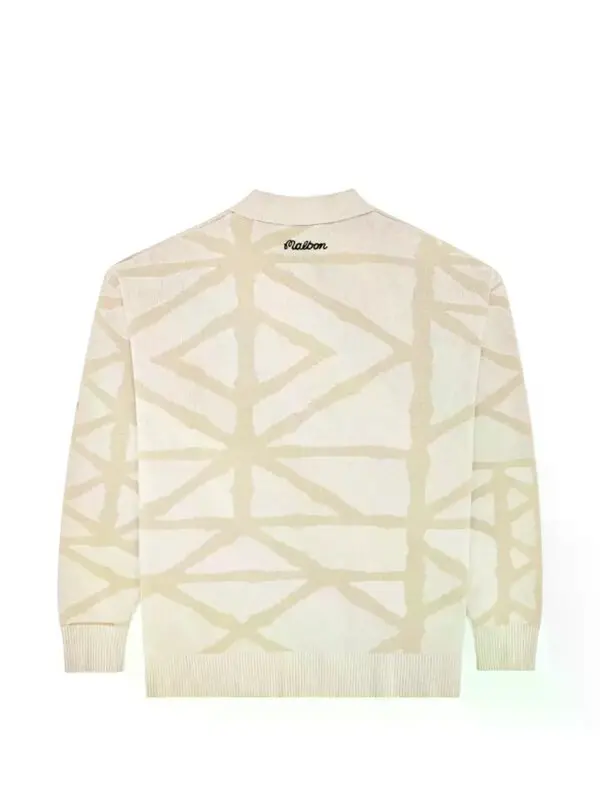 MALBON Verdant Geometric-pattern Polo Shirt