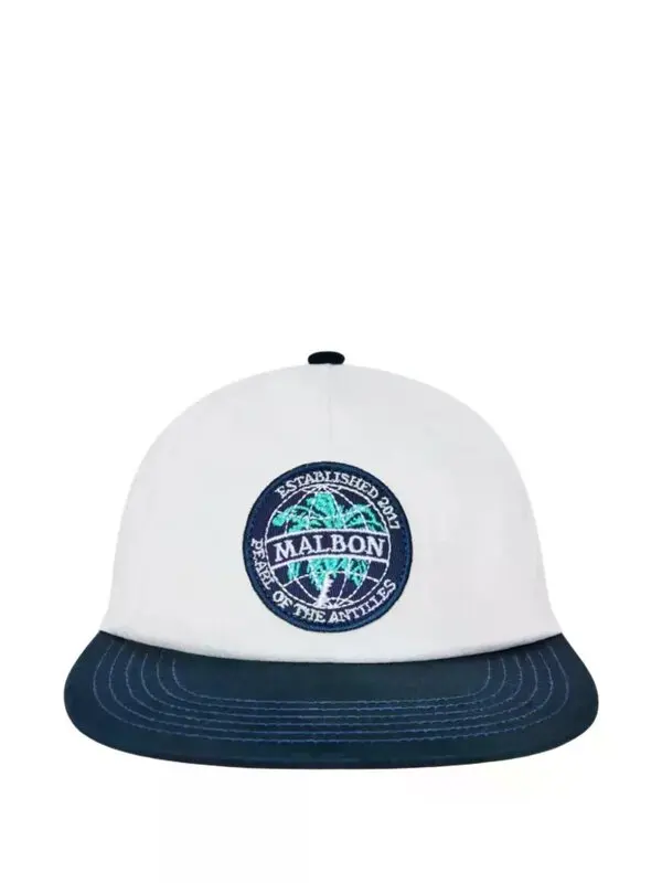 MALBON Palmera Snapback Cap - White