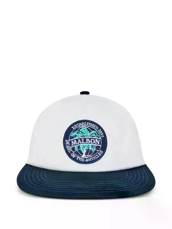 MALBON Palmera Snapback Cap - White