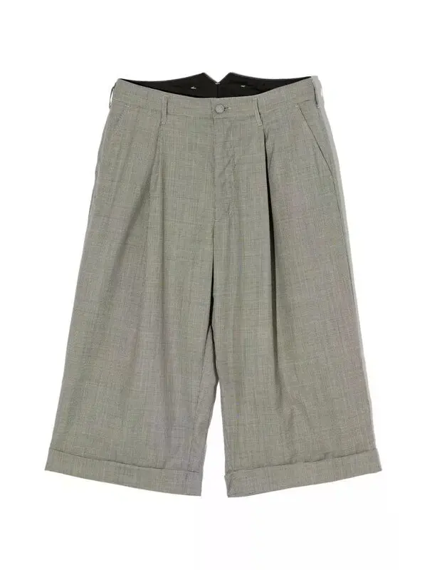 Engineered Garments Houndstooth Pleated Trousers - Grey