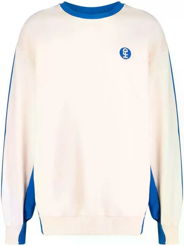 HONEY FUCKING DIJON Two-tone Logo-print Sweatshirt - Neutrals