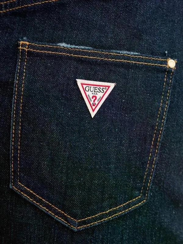 Guess Pencil Denim Zip-up Skirt