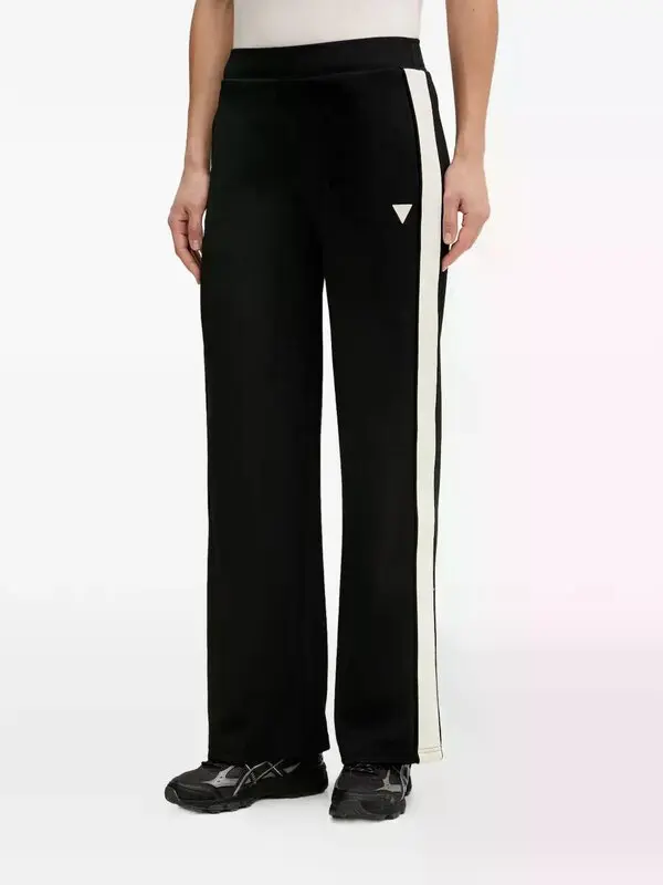 Guess Stripe-detail Track Pants - Black