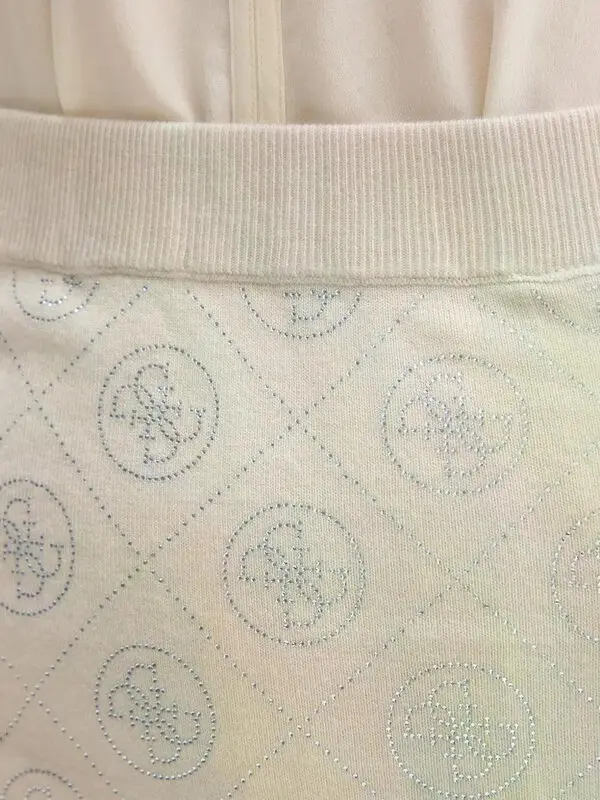 Guess Logo-pattern Midi Pencil Skirt