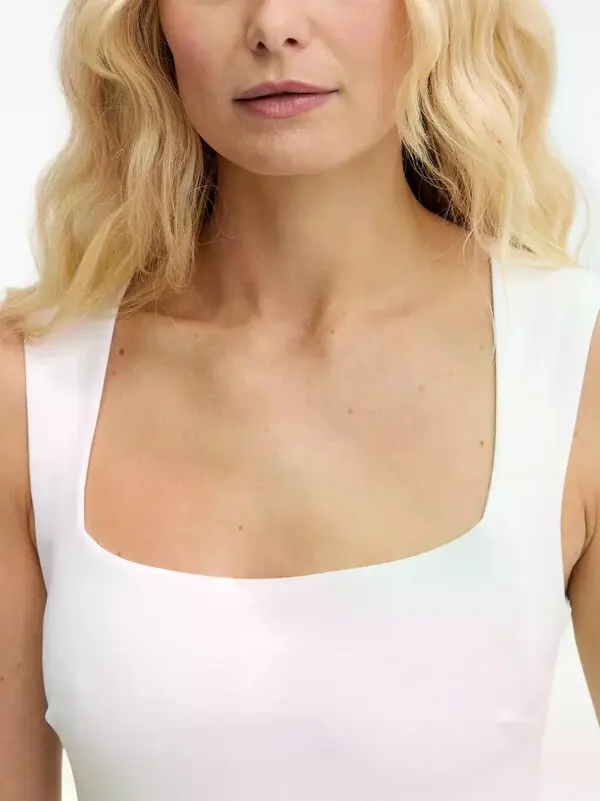 Guess Square-neck Mini Dress - White
