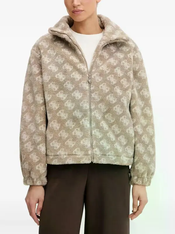 Guess Louise Patterned Jacket - Neutrals