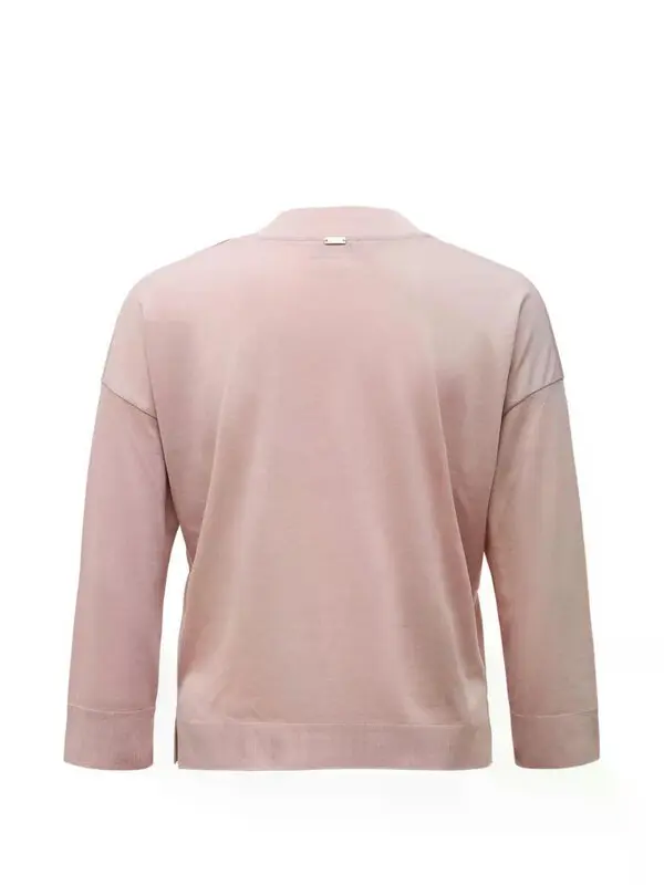 Herno V-neck Dropped-shoulder Sweater - Pink