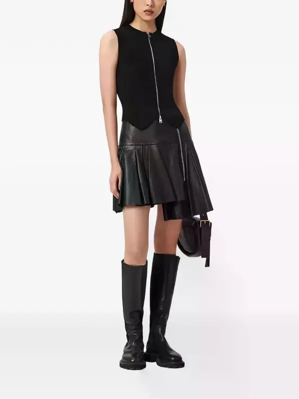 ALLSAINTS Irina Pleated Mini Skirt