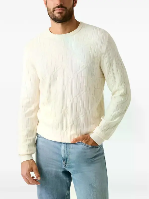 Guess Geometric-knit Sweater