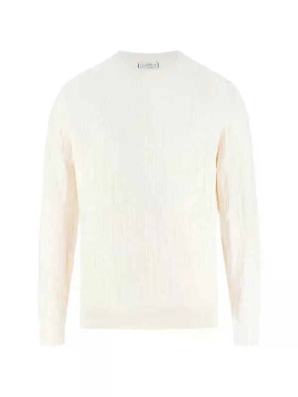 Guess Geometric-knit Sweater - Neutrals