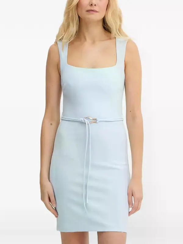 Guess Clea Square-neck Mini Dress - Blue