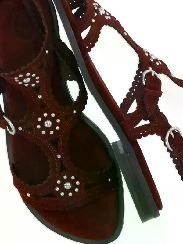 Ash Paprika Studded Sandals