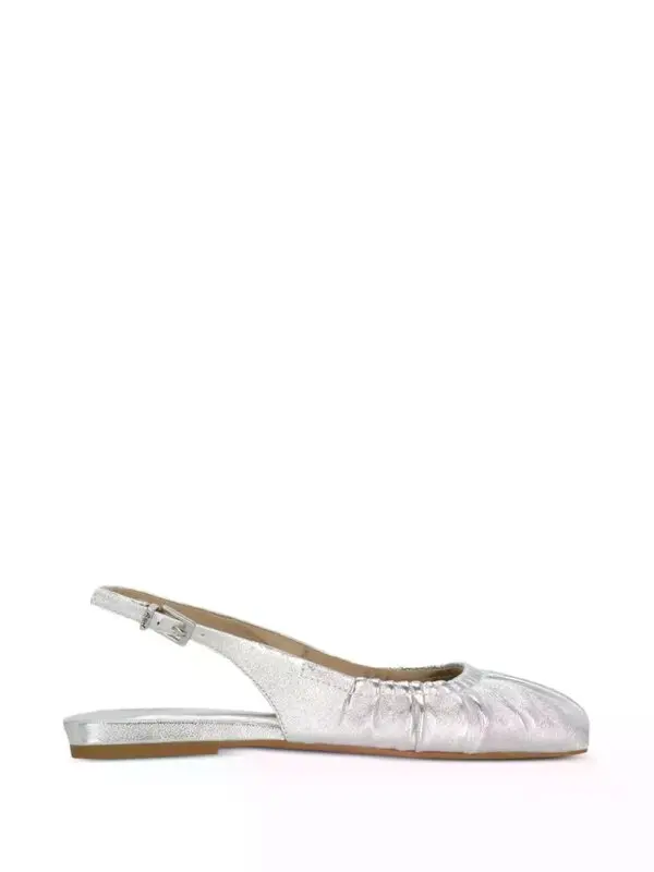 Ash Bibi Ballerina Flats - Silver
