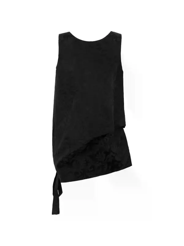 UMA WANG Jacquard-pattern Draped Top