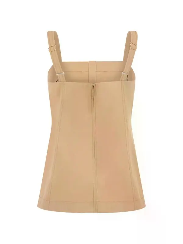 Veronica Beard Button-down Panelled Sleeveless Top