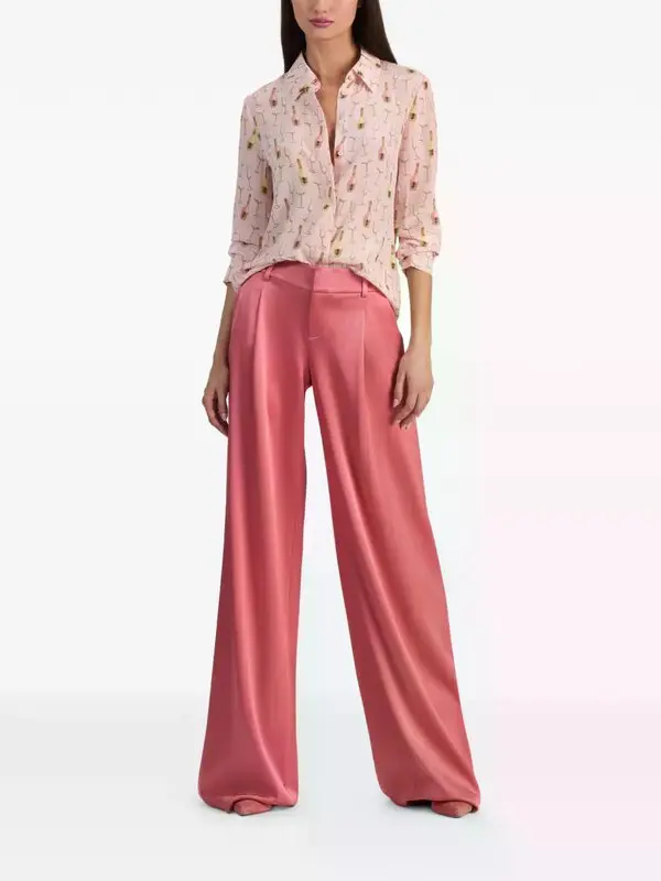 Alice + Olivia Graphic-print Button-down Shirt
