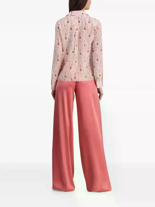 Alice + Olivia Graphic-print Button-down Shirt