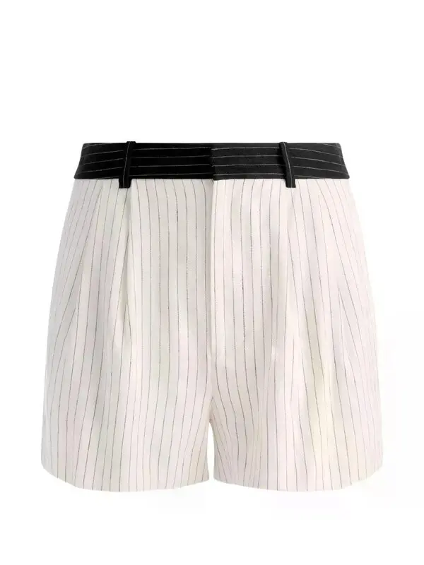 Alice + Olivia Stripe-patterned Shorts - Neutrals