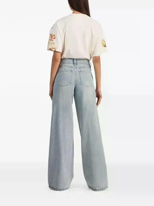Alice + Olivia Floral-print Jeans