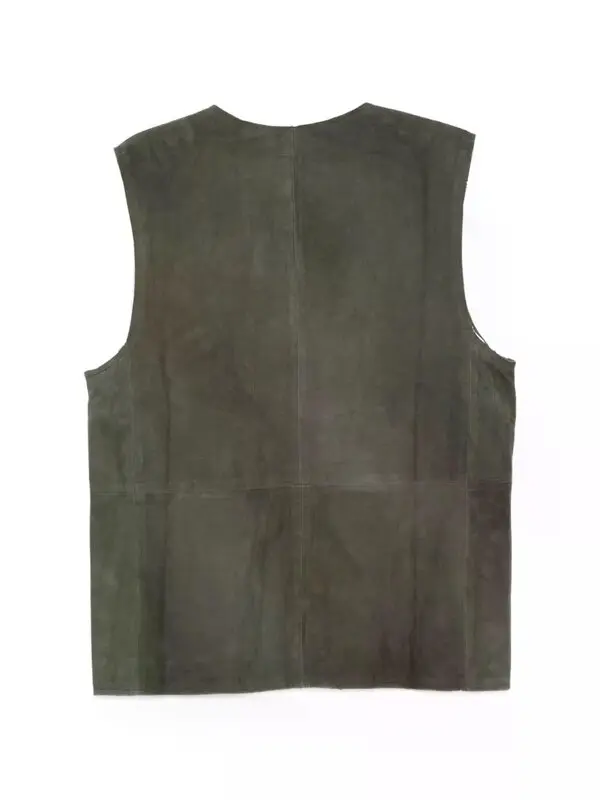 SONIA CARRASCO Suede Panelled Blouse