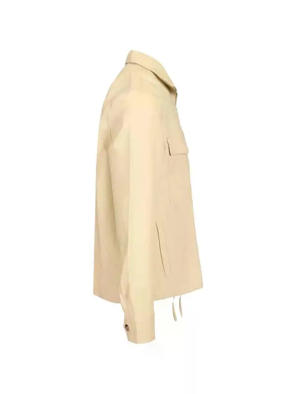 Paul Smith High Neck Zip-up Jacket With Drawstring Hem